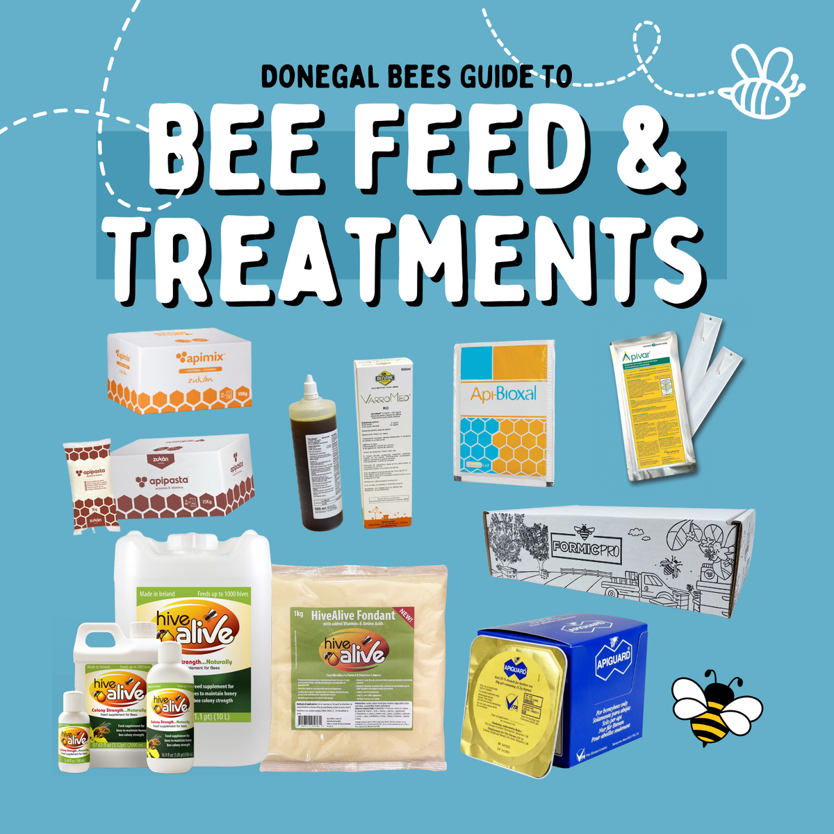 Bee Feed and Medical Treatments for Bees – Donegal Bees